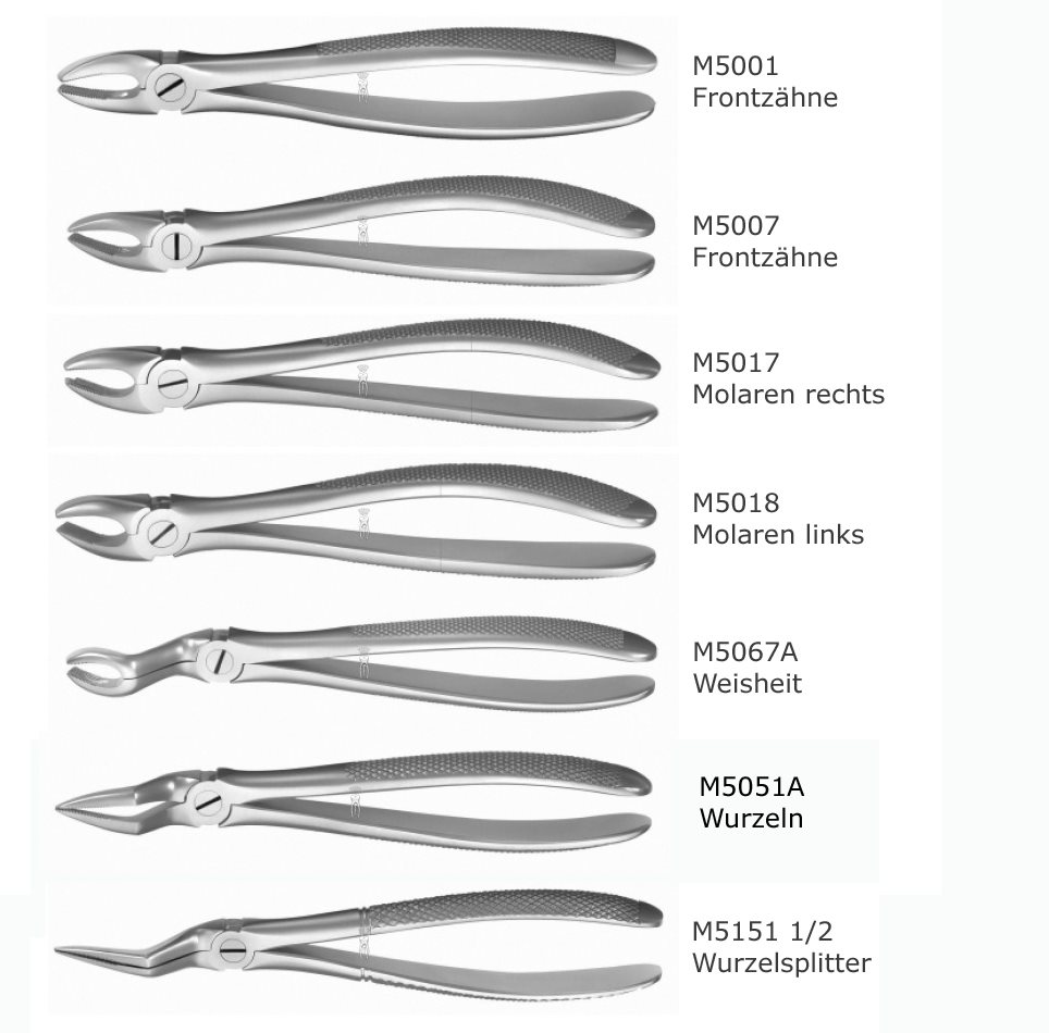 CM Zahnzange mattiert OK M5007 - dentoNET.ch
