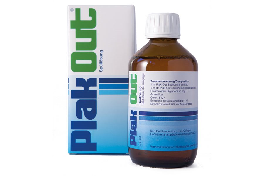 Plak-Out 458 Spüllösung 1% CHX - dentoNET.ch